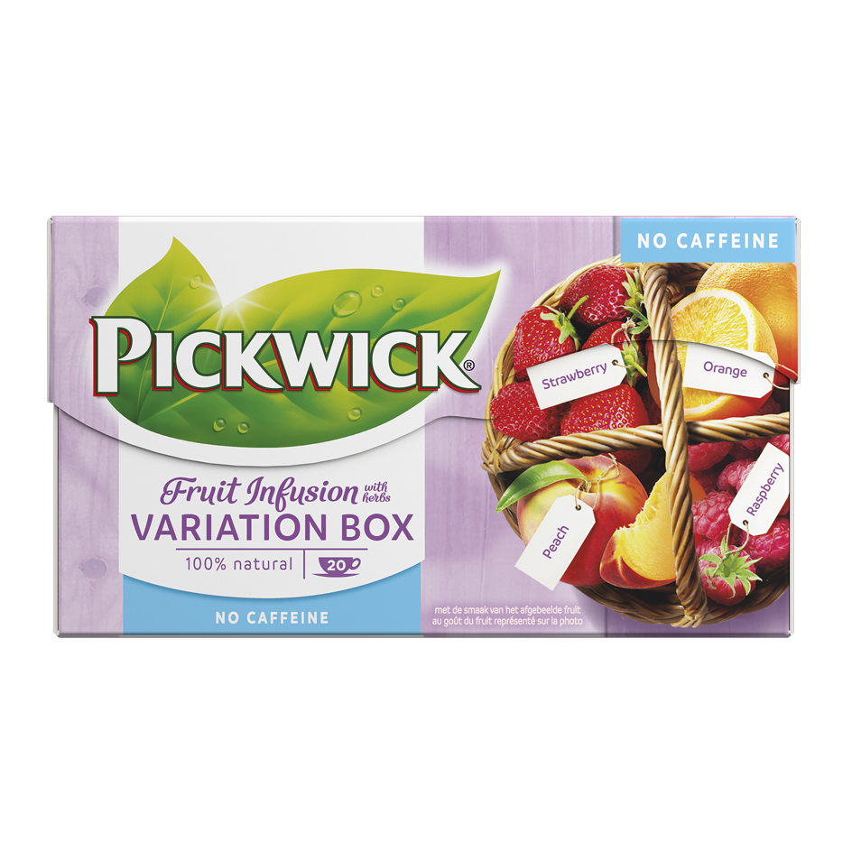 Fruitthee Infusion Variation Box Paars | Pickwick NL